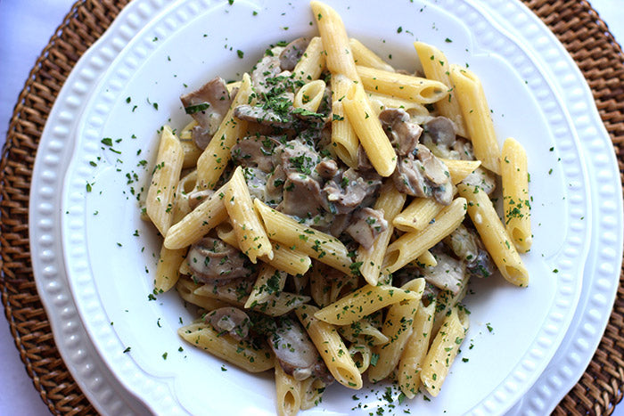 Pastas con champiñones – Milamores Colombia